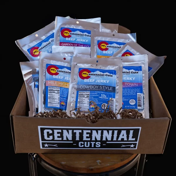 Beef Jerky Gift Box – Sampler - Centennial Cuts